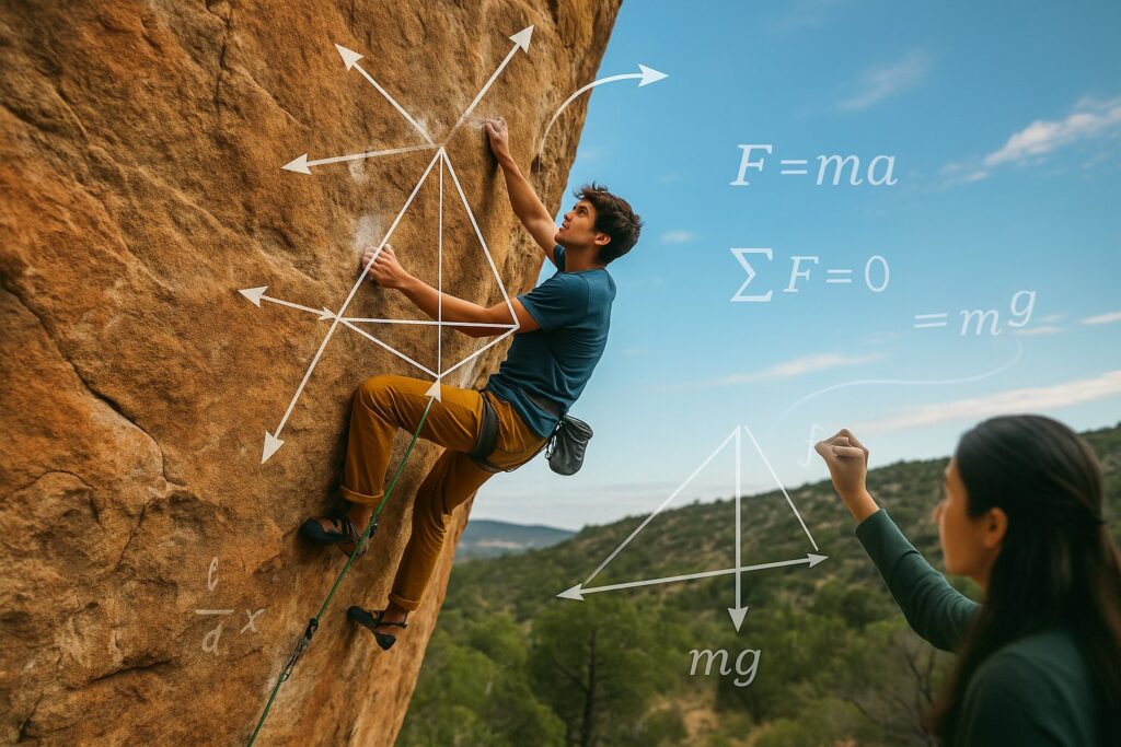 From Chalkboard to Chalked Handholds: Vector Physics on the Climbing ...