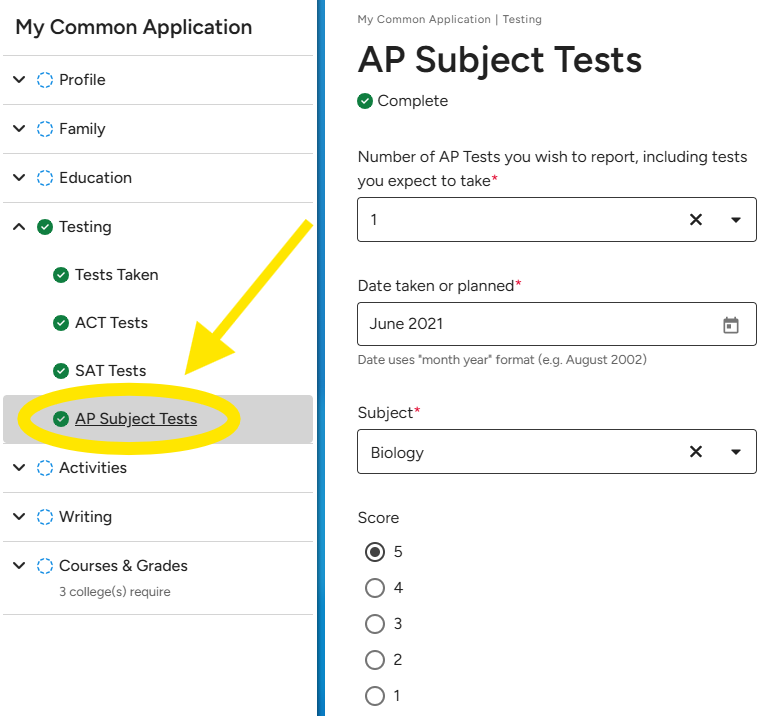 Changes to Test Score Reporting and Additional Information Questions in ...
